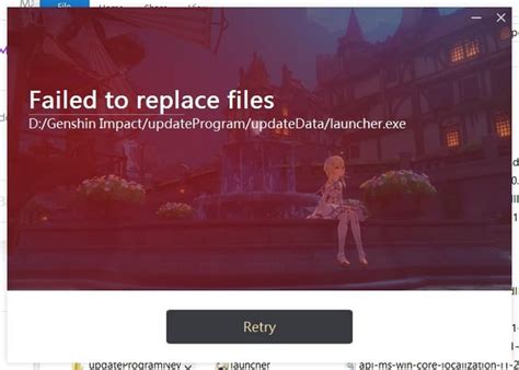 How Do I Fix This This Error Keeps Repeating And I Cant Update The Launcher R Genshin Impact