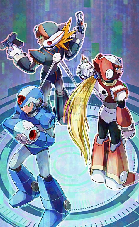 Zero X And Axl Mega Man And 2 More Drawn By Dwn0001130 Danbooru