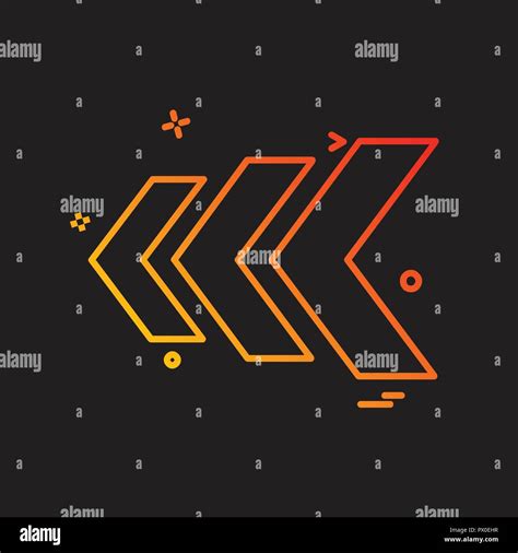 Left Arrow Icon Design Vector Stock Vector Image Art Alamy
