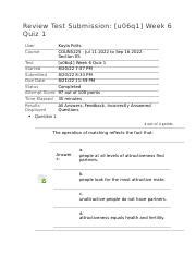 Week 6 Quiz Docx Review Test Submission U06q1 Week 6 Quiz 1 User Course Kayla Potts COUN5225