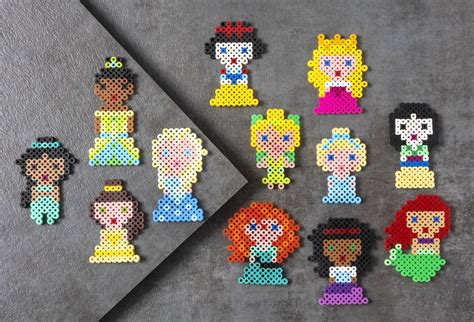 Disney Princess Perler Beads 30 Patterns Diy Candy