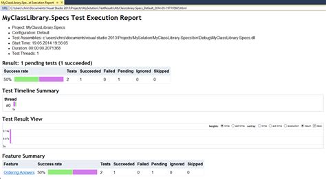 generating specflow reports with the cakebuild specflow plugin possible