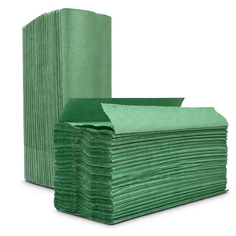 Econx C Fold 1 Ply Green Paper Towels Disposable Hand Towels For