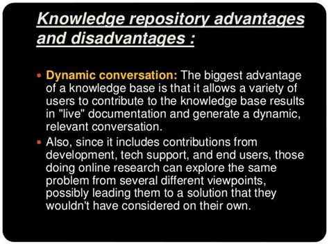 knowledge repository and knowledge management