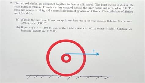 Solved The Two Red Circles Are Connected Together To Form Chegg Com