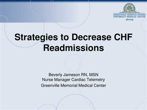 Ppt Strategies To Decrease Chf Readmissions Powerpoint Presentation