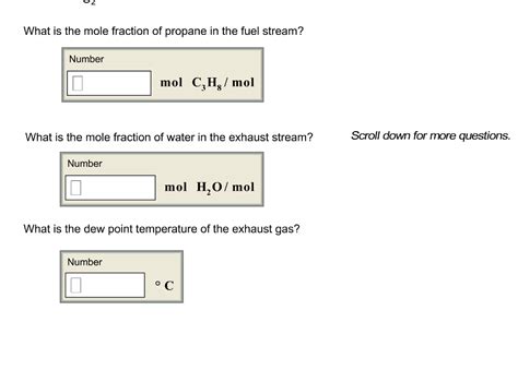 Solved A Mixture Of Propane And Butane Is Fed Into A Furnace