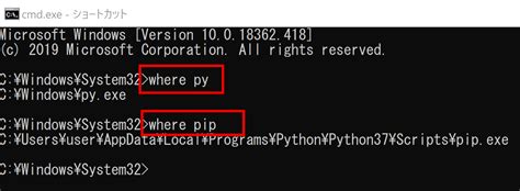 Python のインストールWindows 上