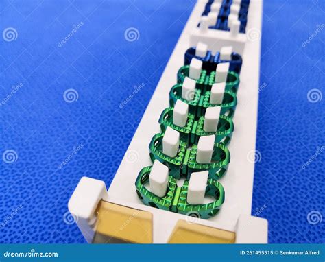 lumbar spinal fusion implant stock image image of hole instrument