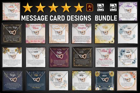 Message Card Designs Bundle Graphic By DOT DESIGN Creative Fabrica