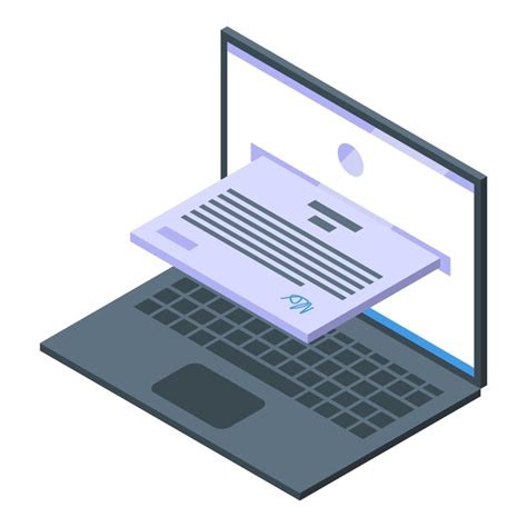 Premium Vector Handwriting Identification Icon Isometric Vector Signature Contract Digital Sign