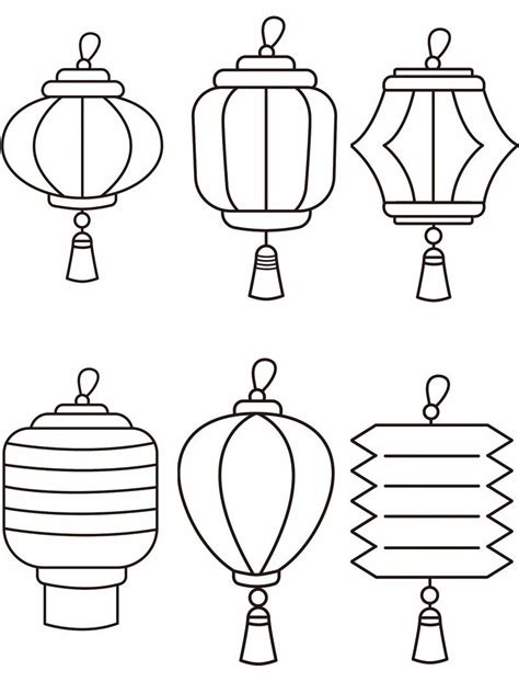 灯笼简笔画的画法简单（共15张） 简笔画图片大全
