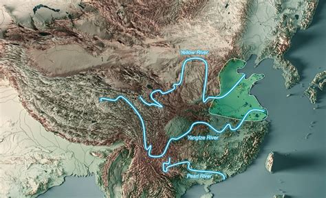 Yangtze And Yellow River Map