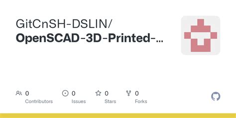 GitHub GitCnSH DSLIN OpenSCAD D Printed Optical Encoder