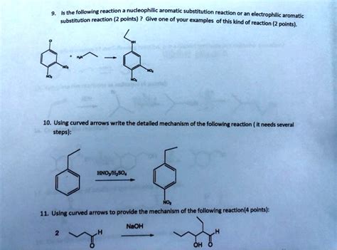 SOLVED:Is the following reaction nucleophilic aromatic substitution reaction or an electrophilic ...