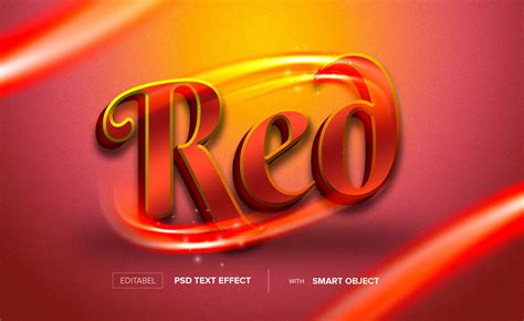 Psd Red Light Text Effect Editable Graphic By Nandaradhurii16 · Creative Fabrica