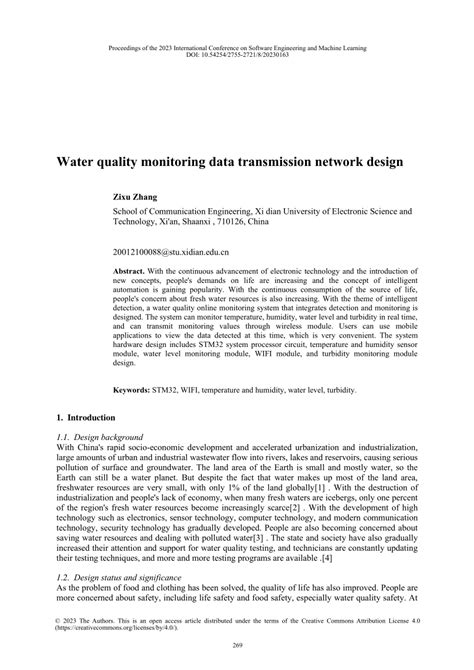 pdf water quality monitoring data transmission network design