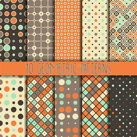 Seamless Texture With Geometric Ornament Stock Vector Illustration Of