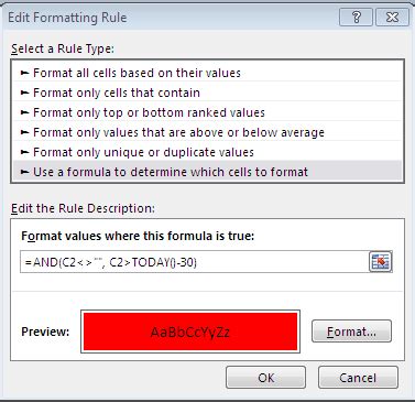 Conditional Formatting Based On Dates
