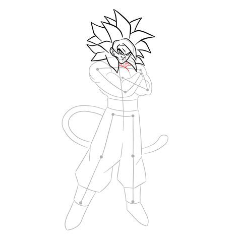 How To Draw Goku Ssj4 Kamehameha