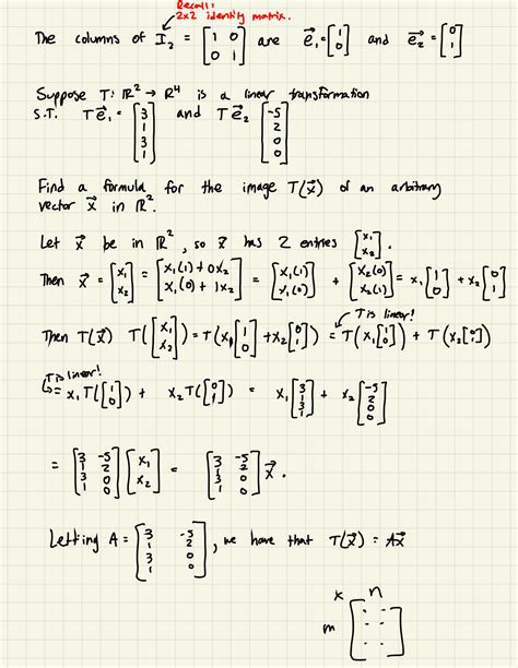 SOLUTION: Linear algebra matrix of a linear transformation - Studypool