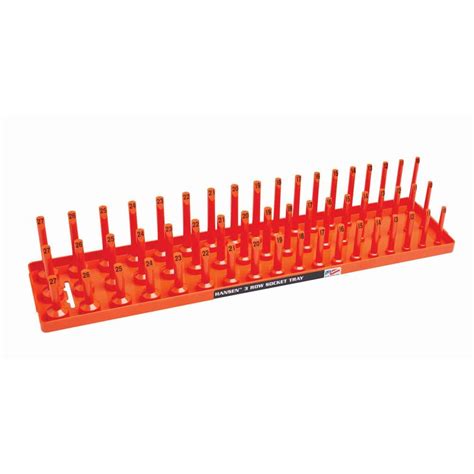 Hansen 12 In Drive Metric Socket Holder In Orange 12063 The Home Depot