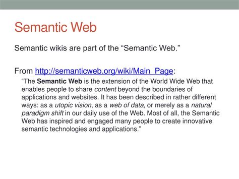 PPT RHIT Course Catalogue Semantic Wiki PowerPoint Presentation Free Download ID 6290889