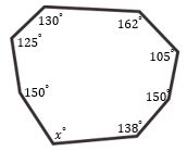 Find The Interior Angle For Each Irregular Polygon