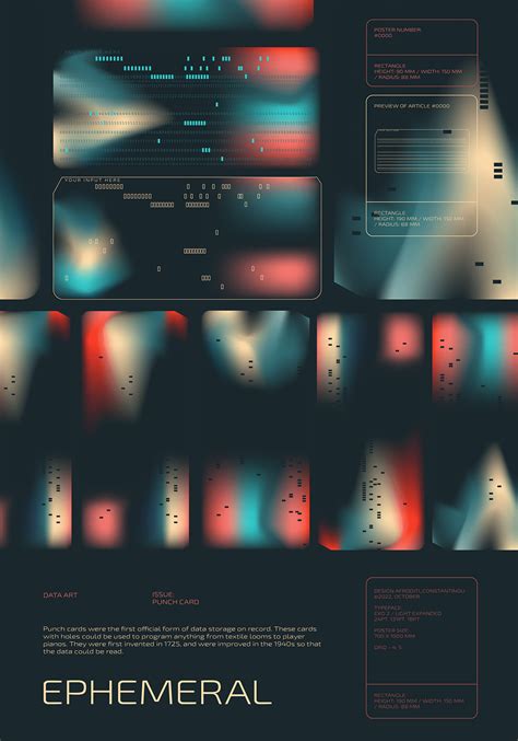 ephemeral data history posters on behance