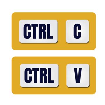 Keyboard Copy Paste Ctrl Cv Vector Ctrl C Ctrl V Keyboard PNG And Vector With Transparent