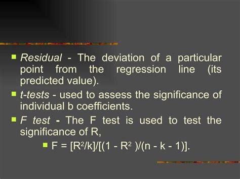 Multiple Regression Presentation Ppt Science