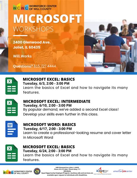 Microsoft Excel Basics Class Free Excel Workshop In Joliet