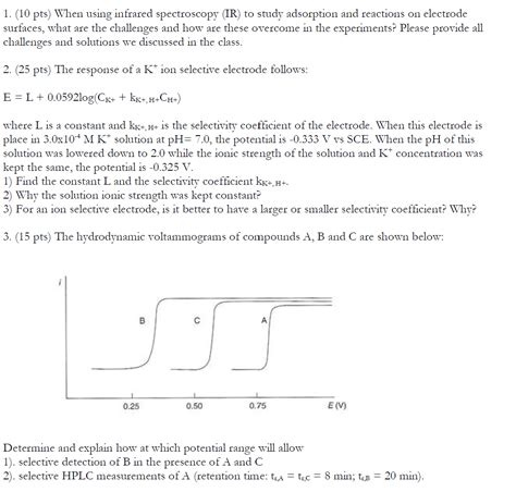 Solved 10 Pts When Using Infrared Spectroscopy IR To Chegg Com