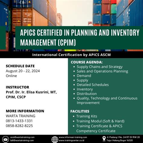 Certified In Planning And Inventory Management By Ascm