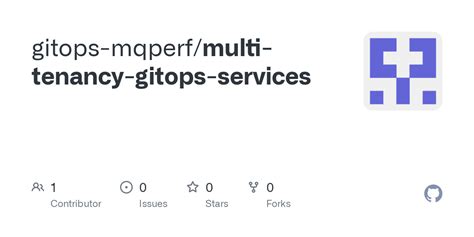 Github Gitops Mqperfmulti Tenancy Gitops Services