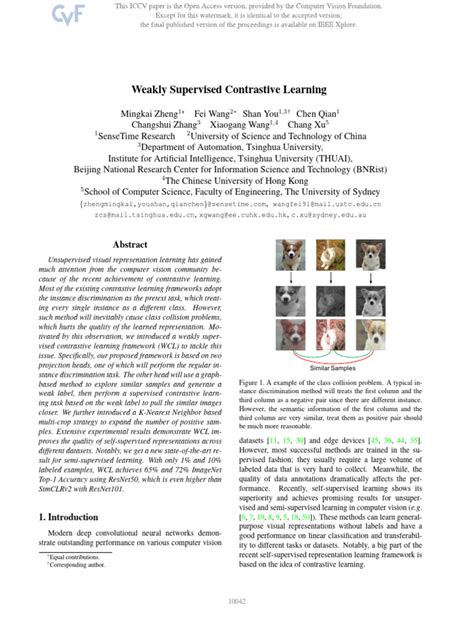 Weakly Supervised Contrastive Learning Pdf Computer Vision Sampling Statistics