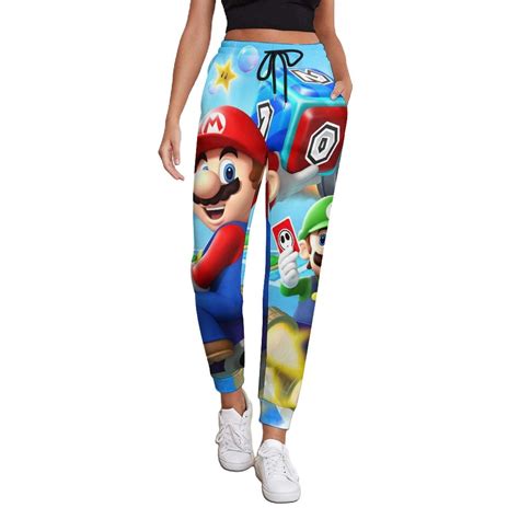 Super Mario Luigi Womens Sweatpants Joggers Pants Trousers 3d Printing