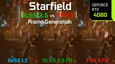 Starfield FSR 3 Frame Generation vs DLSS 3.5 Frame Generation ...