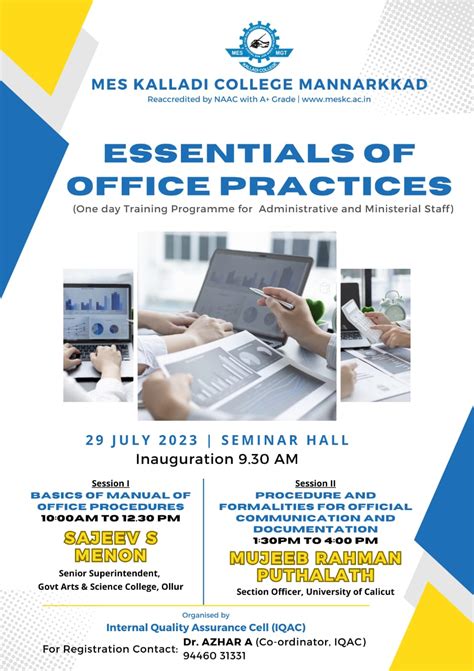 Training Programme For Non Teaching Staff Mes Kalladi College