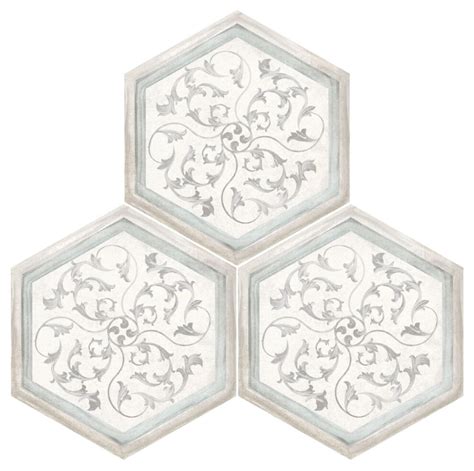 Carreau De Ciment Hexagonal Nanda Habitania 3 Couleurs 6 Motifs