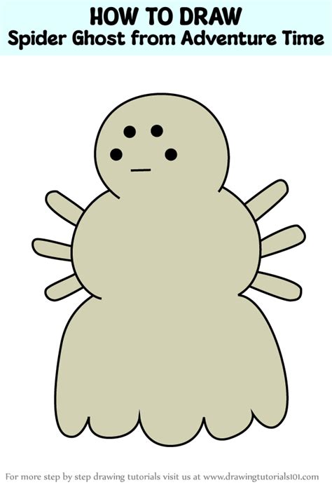 How To Draw Spider Ghost From Adventure Time Adventure Time Step By