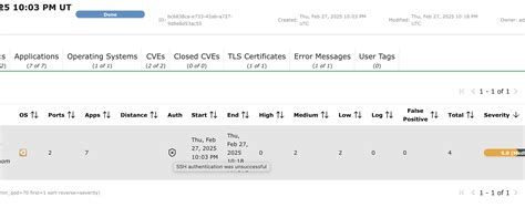 Ssh Authentication Unsuccessful For Authenticated Scans Scanning Scan Configuration