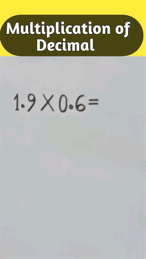 Multiplication Of Decimal Tricks Artofit
