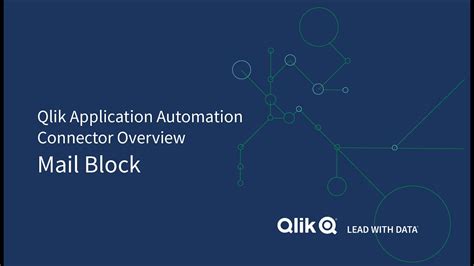 Mail Block Qlik Application Automation Connector Overview Youtube