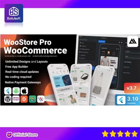 Jual Source Code Aplikasi Woostore Pro Woocommerce Flutter Full App E Commerce With Multi