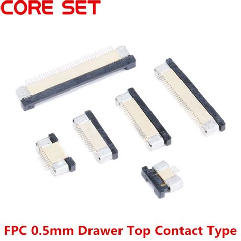 PCS Lot FPC Connector Socket FPC Mm Drawer Top Contact Type P P P P P P P P