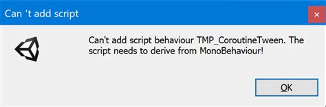 Unity Cant Add Script Behavior Xxxxthe Script Needs To Derive From
