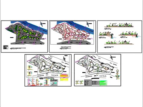 Urban Plaza Design In Dwg 1 98 Mb Cad Library