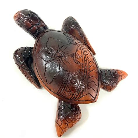 Hawaiian Turtle Resin Handicraft Ornaments Lizzie Lahaina Couture
