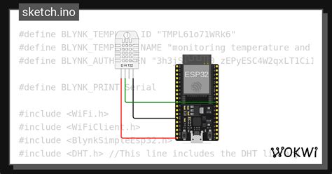 DHT Sensor Copy Wokwi ESP STM Arduino Simulator